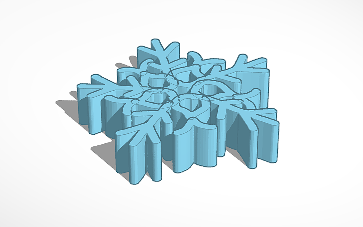 3D design 3D SnowFlake - Tinkercad