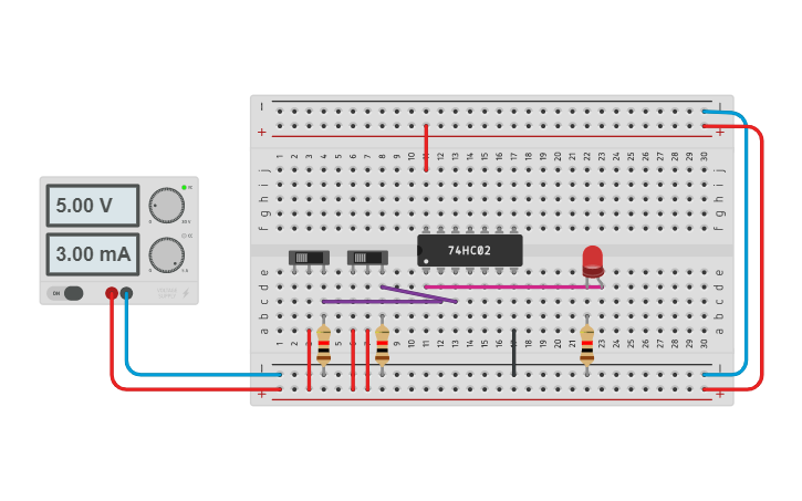 Circuit design GAME TRIGGER - Tinkercad