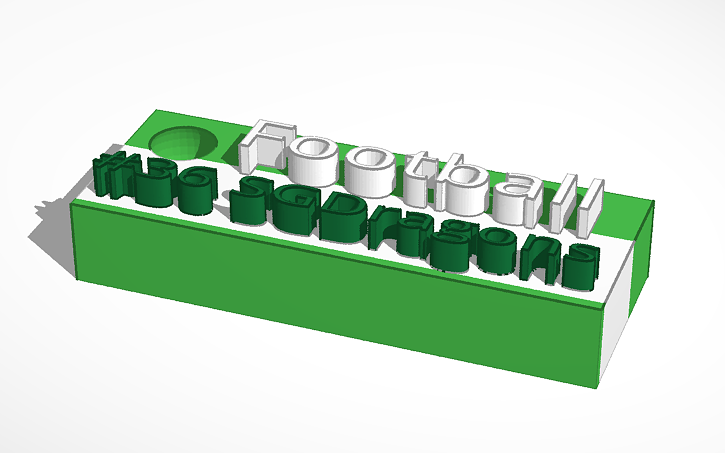 3D design Keychain - Tinkercad