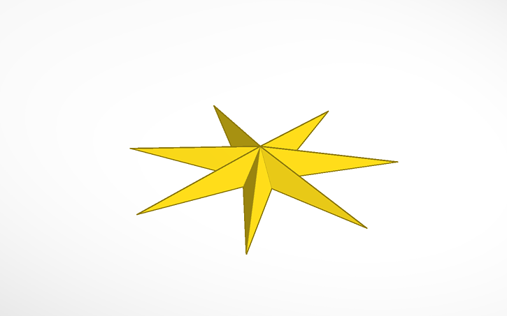 3D design star - stern 7-6 - Tinkercad