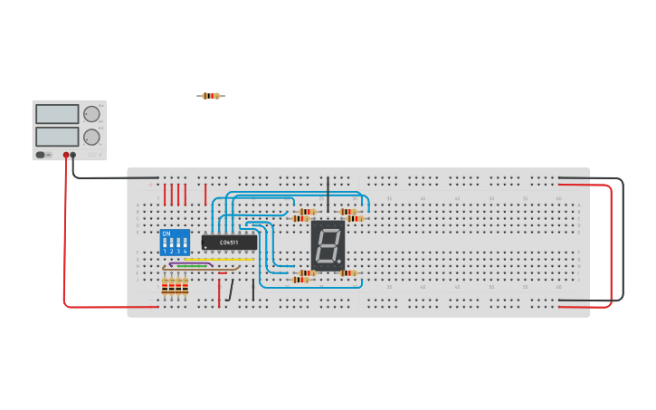 Circuit design Contador Binario-Decimal - Tinkercad Circuit design Contador Binario-Decimal - Tinkercad