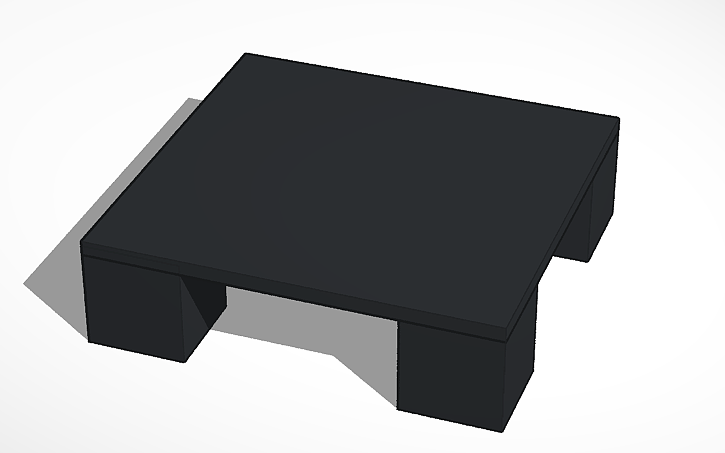 3D design short table - Tinkercad