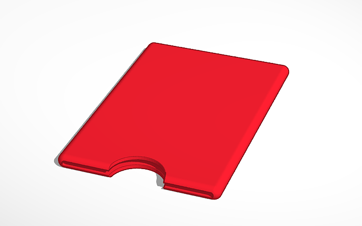 3D design Card holder - Tinkercad