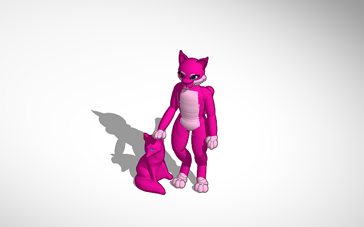 3D design Copy of Furry OC template - Tinkercad