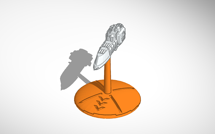 3D design Ad Mech - Sword Class Frigate - Tinkercad