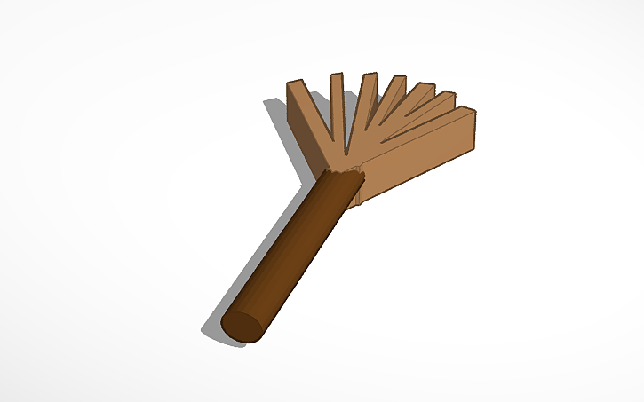 3D design Sapu Lidi - Tinkercad