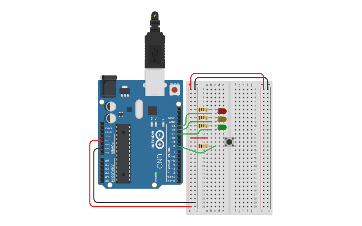 Circuit Design Arduino Input Output Tinkercad
