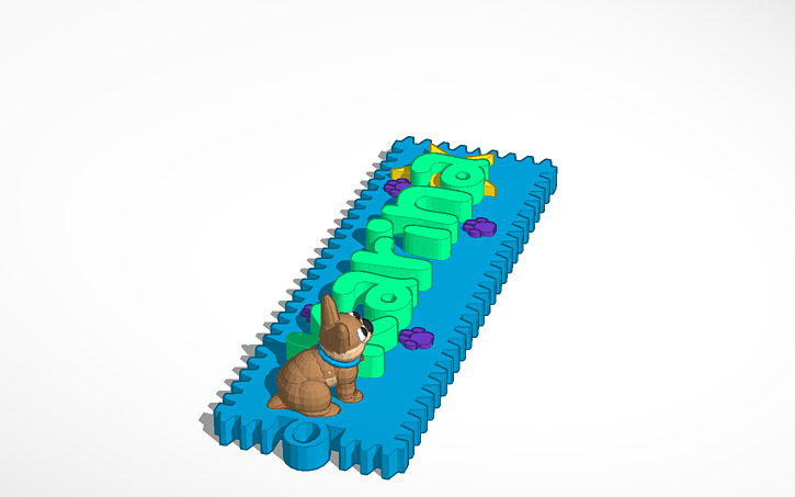3D design Karina Name tag | Tinkercad