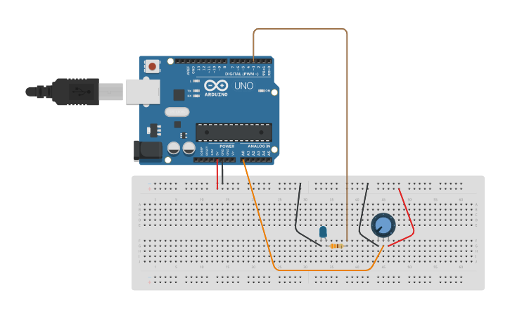 Circuit design Ejercicio 4 | Tinkercad
