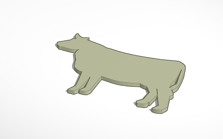 3D design Kuh - Tinkercad