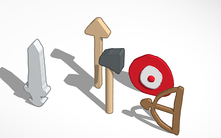3D design Viking Weapons | Tinkercad