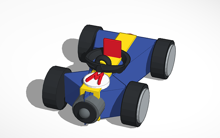 3D design Mario Kart - Tinkercad