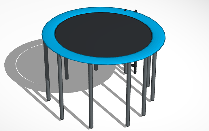3D design trampoline park - Tinkercad