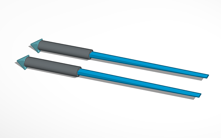 3d Design Dual Arcblades Tinkercad