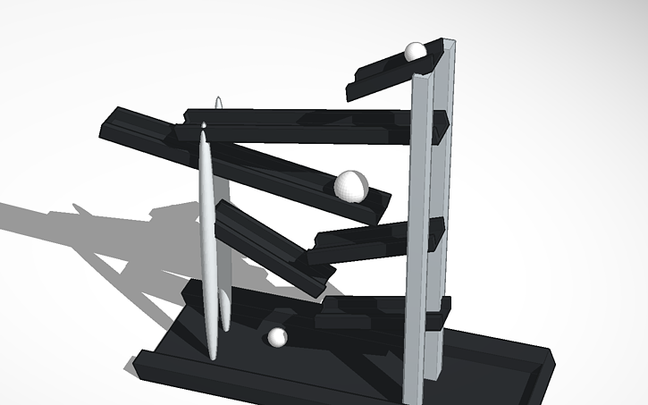 3D design Marble Run - Tinkercad