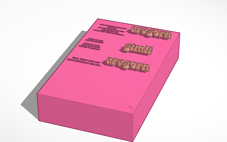 3D design some funny stuffs - Tinkercad