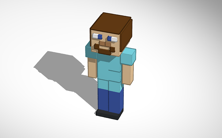 3D design Minecraft steve | Tinkercad