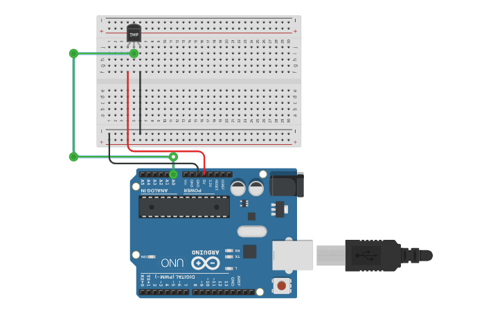 Circuit design TMP 1 | Tinkercad