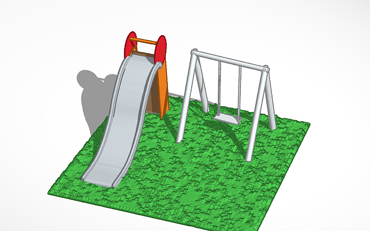 3D design tobogán diseño libre - Tinkercad