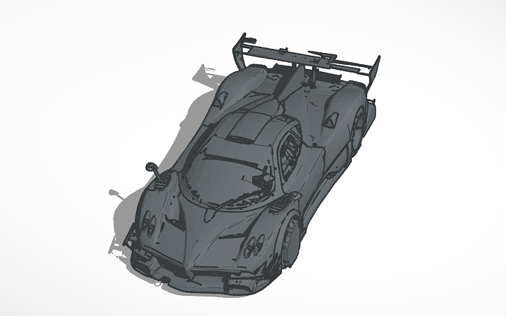 3D design Pagani Zonda Revolucion - Tinkercad