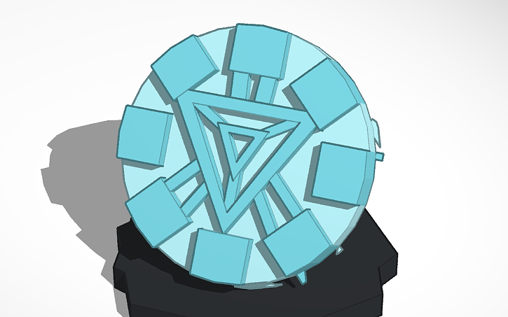 3D design arc reactor - Tinkercad