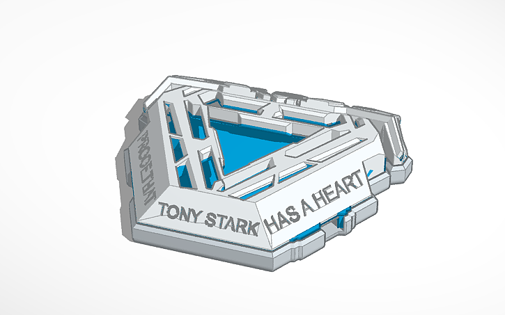 3D design Arc reactor - Tinkercad