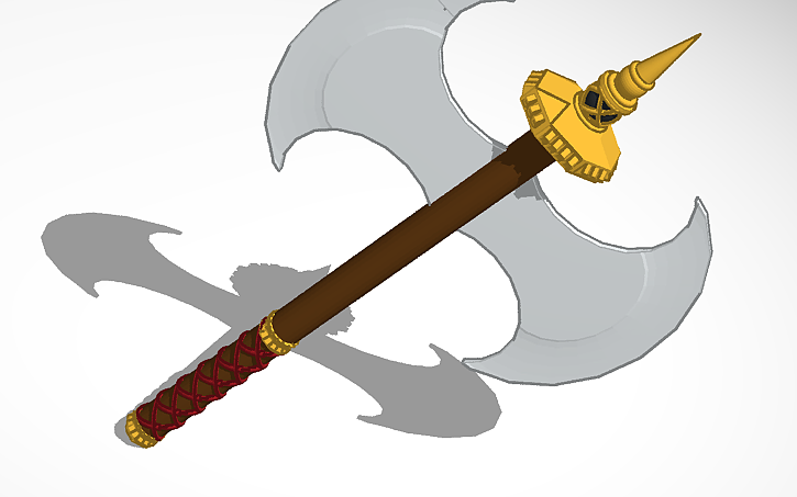 3D design Adorned Axe | Tinkercad