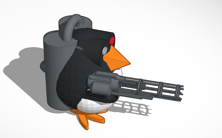 3D design Cyborg Penguin | Tinkercad