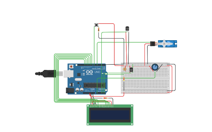 Circuit design Weather station - Tinkercad