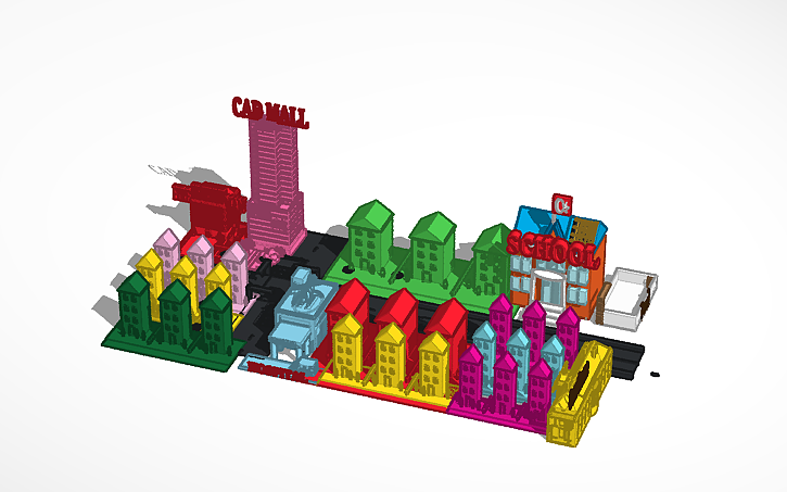 3D design CAD-MATH CITY - Tinkercad