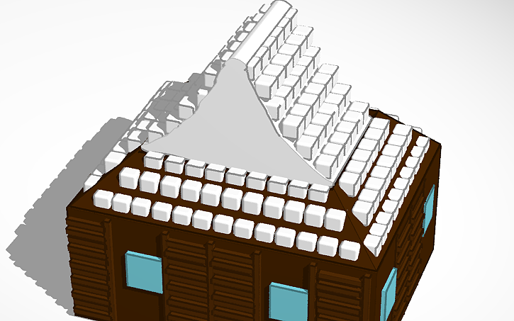 3D design Japanese Fortress! | Tinkercad