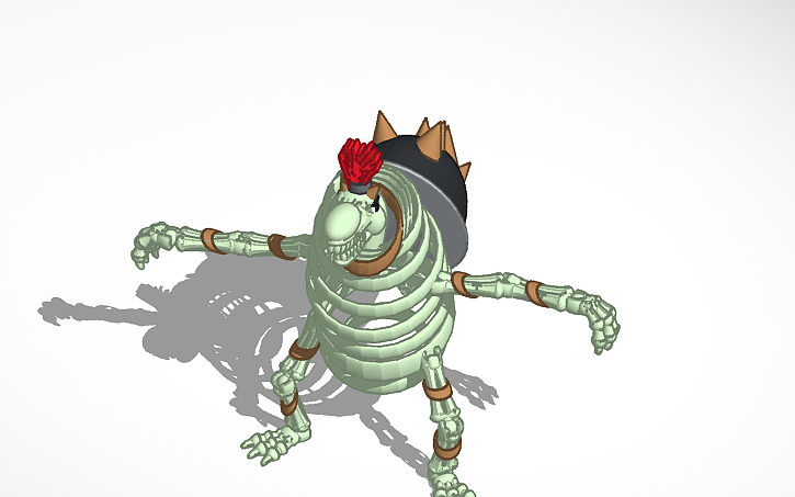 3D design Dry Bowser - Tinkercad