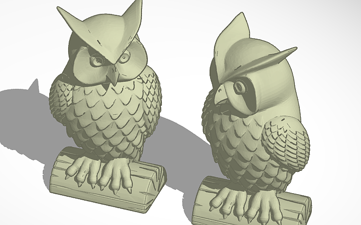 3D design Owl Collection - Tinkercad