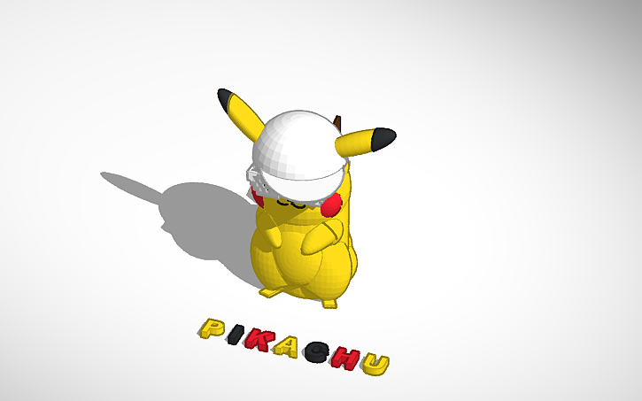 3D design MLG PIKACHU | Tinkercad