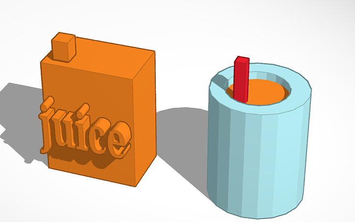3D design juice box | Tinkercad