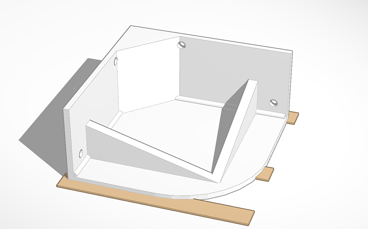 3D design Amazon Alexa Echo Corner Shelf | Tinkercad