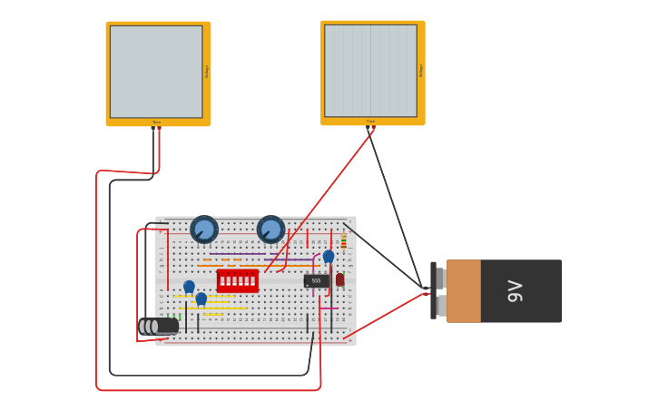 Circuit design 555 - Tinkercad