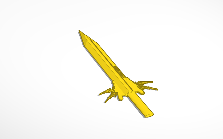 3D design Lightning Blade - Tinkercad