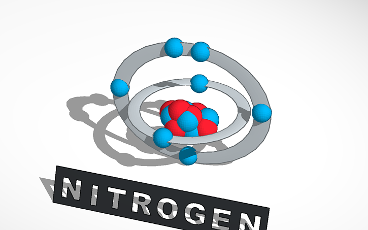 3D design Nitrogen - Tinkercad