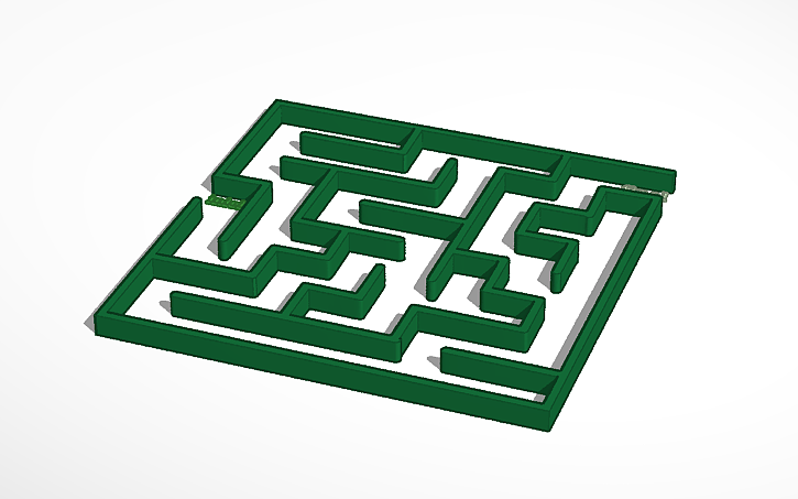 3D design laberinto - Tinkercad