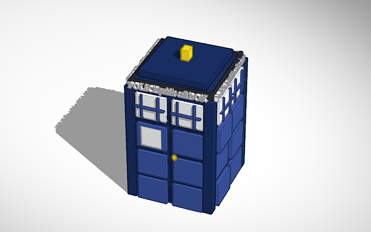 3D design Tardis | Tinkercad