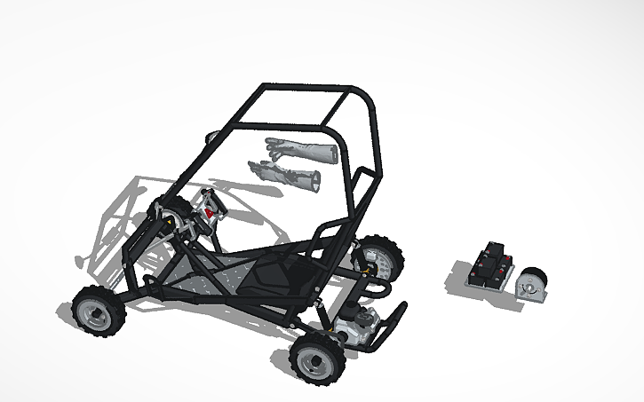 3D design Go Kart - Tinkercad