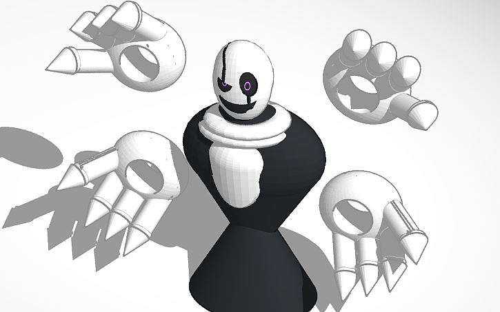 3D design gaster - Tinkercad
