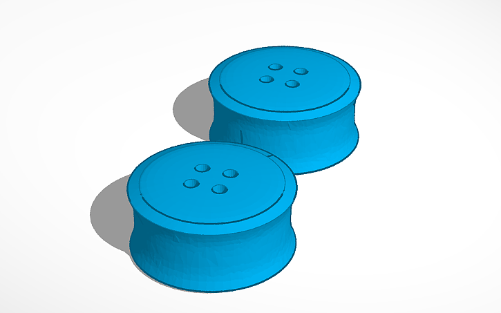 3D design 1.25" button plugs | Tinkercad