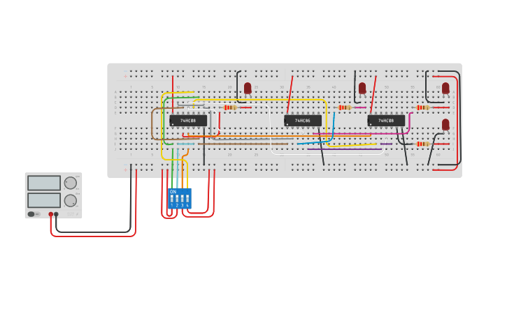 Circuit design Logic Circuits Lab 3.2 | Tinkercad