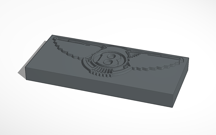 3D design Bentley logo - Tinkercad