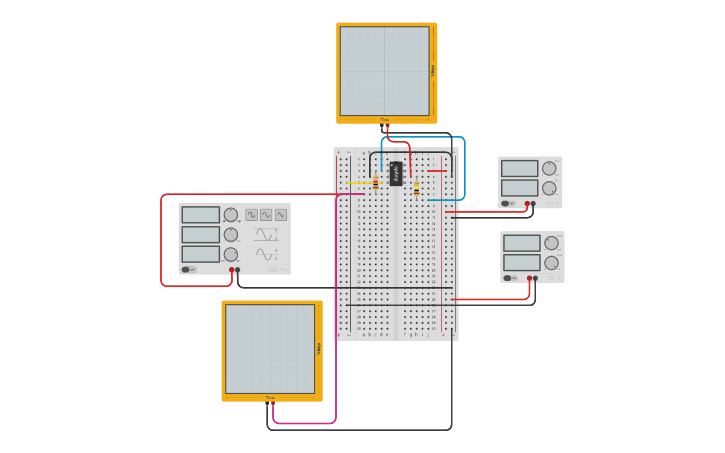 Circuit design τελεστικος ενισχυτης με αναστρεφουσα εισοδο | Tinkercad