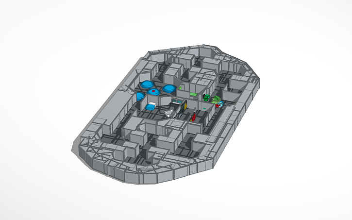 3D design among us Skeld map | Tinkercad