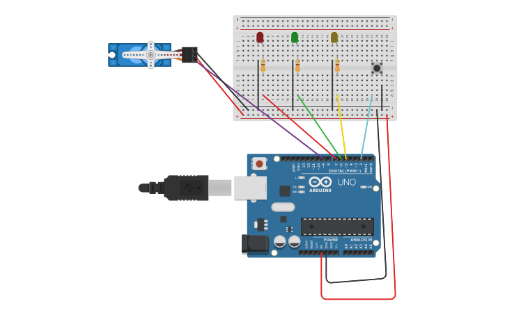 Circuit design TinkerCad String Example - Tinkercad
