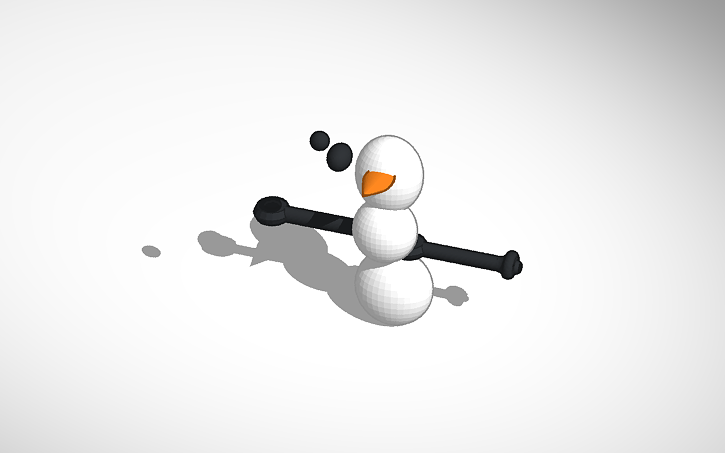 3D design snowman | Tinkercad